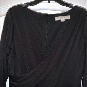 LOFT | Dresses | Loft Womens Black Long Sleeve Dress Sp | Poshmark